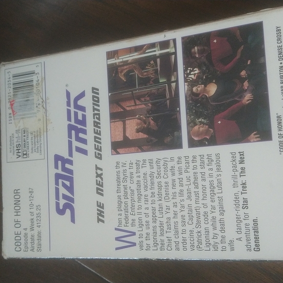 Star Trek | Media | Star Trek The Next Generation Code Of Honor Vhs ...